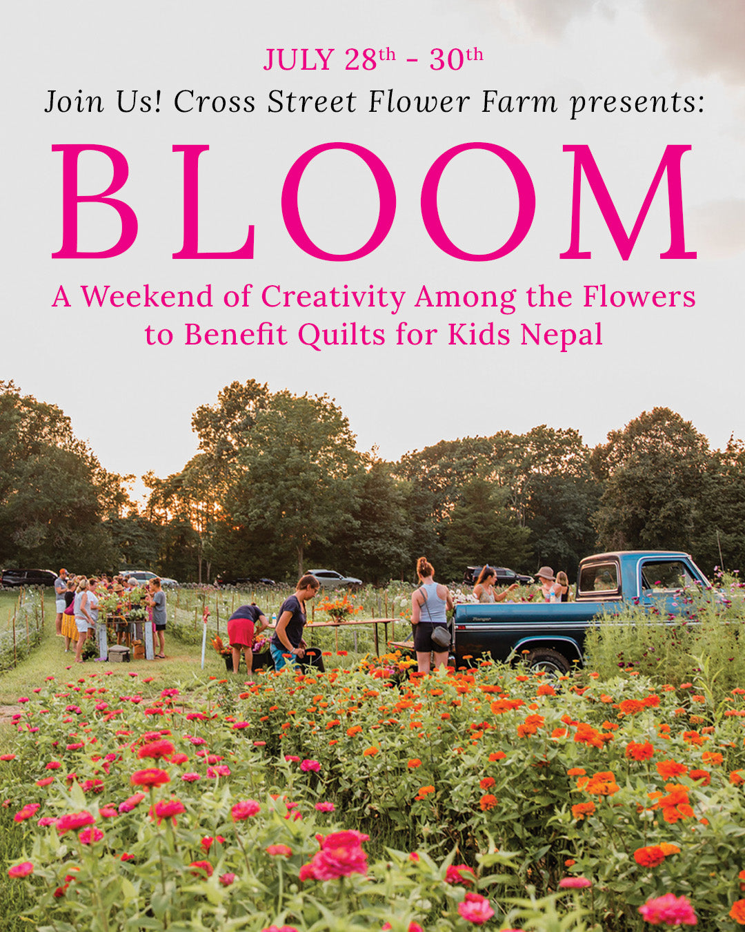 BLOOM Retreat Tickets – Cross Street Flower Farm